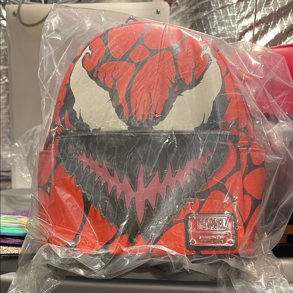 Marvel | Bags | Marvel Red And Black Venom Backpack | Poshmark